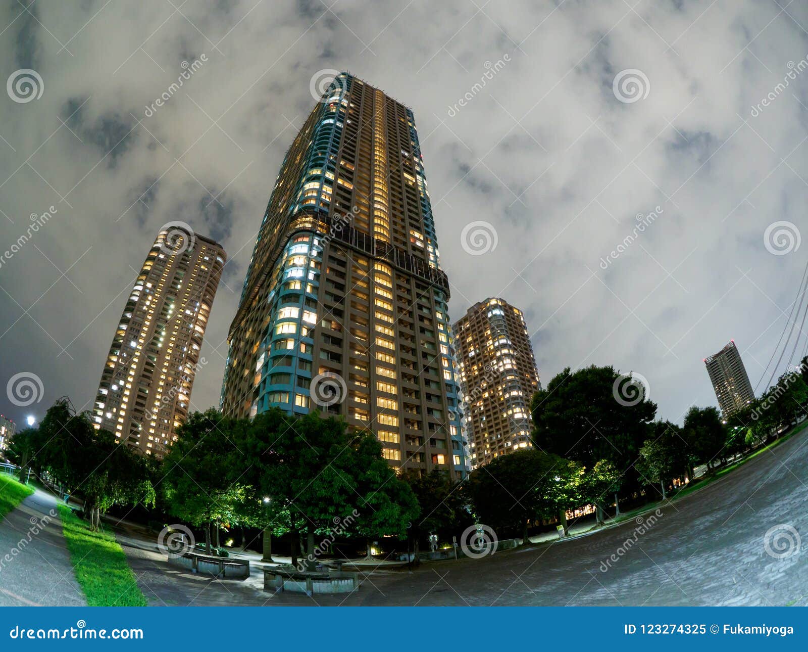 Tower Mansion, Japan Tokyo stock image. Image of real - 123274325