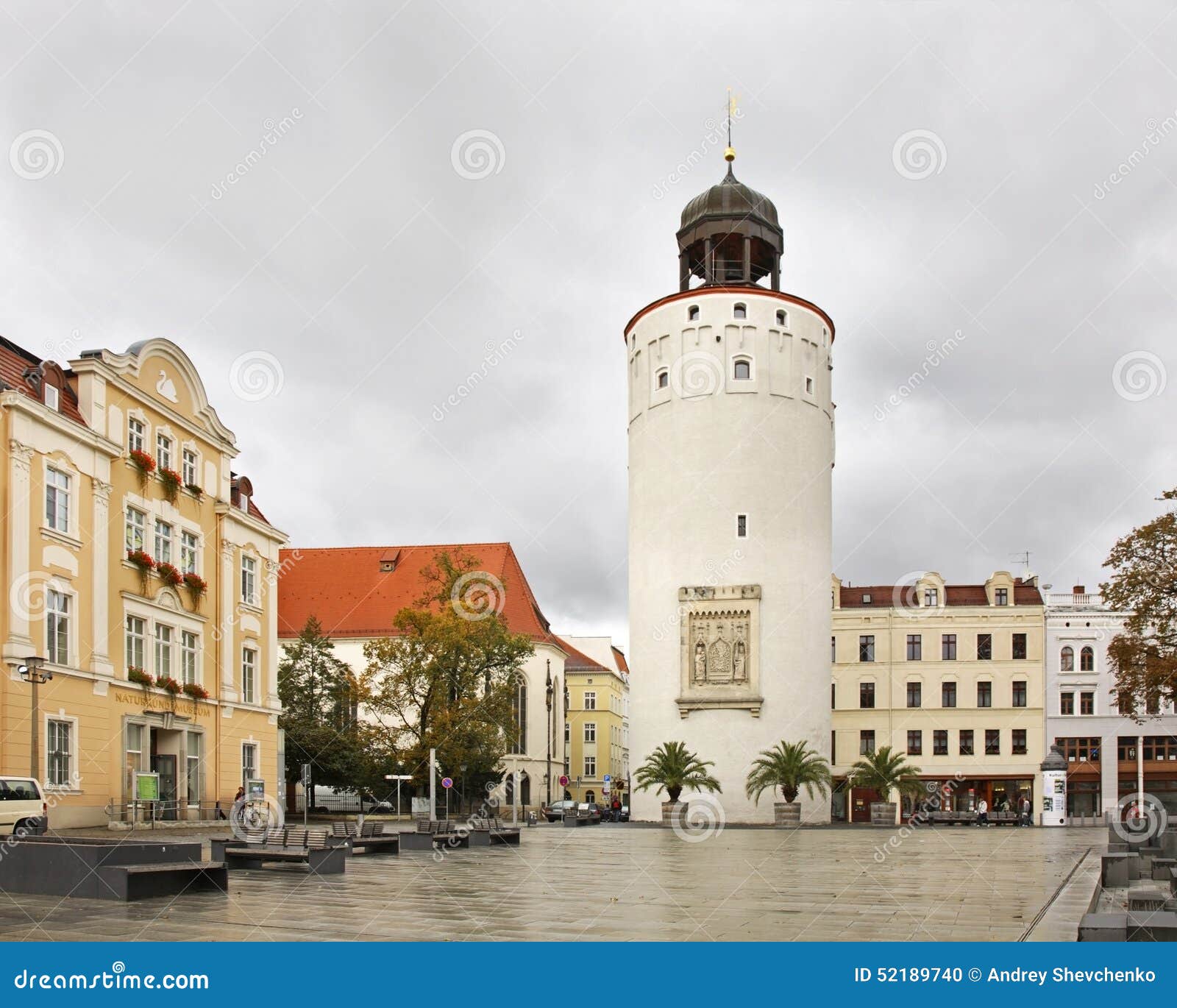 Tower on Marienplatz in Gorlitz. Germany Editorial Image - Image of ...