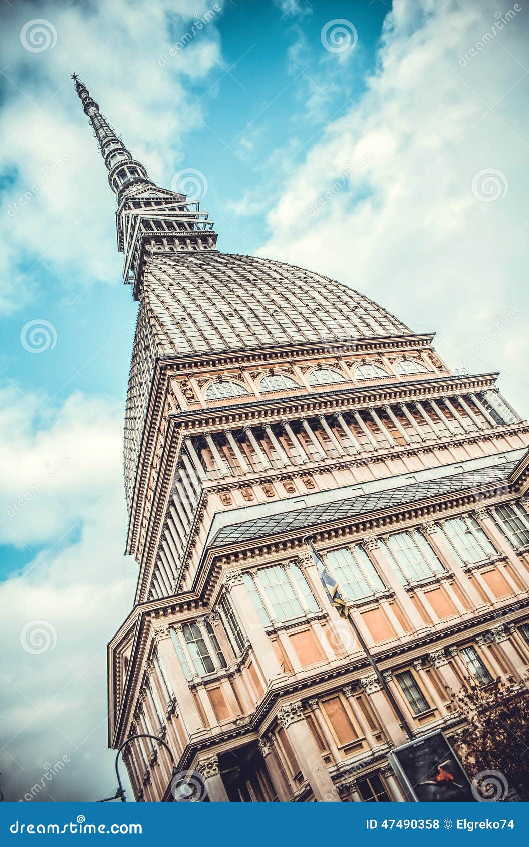 Tower Mole Antonelliana, Symbol of Turin, Italy Stock Photo - Image of ...