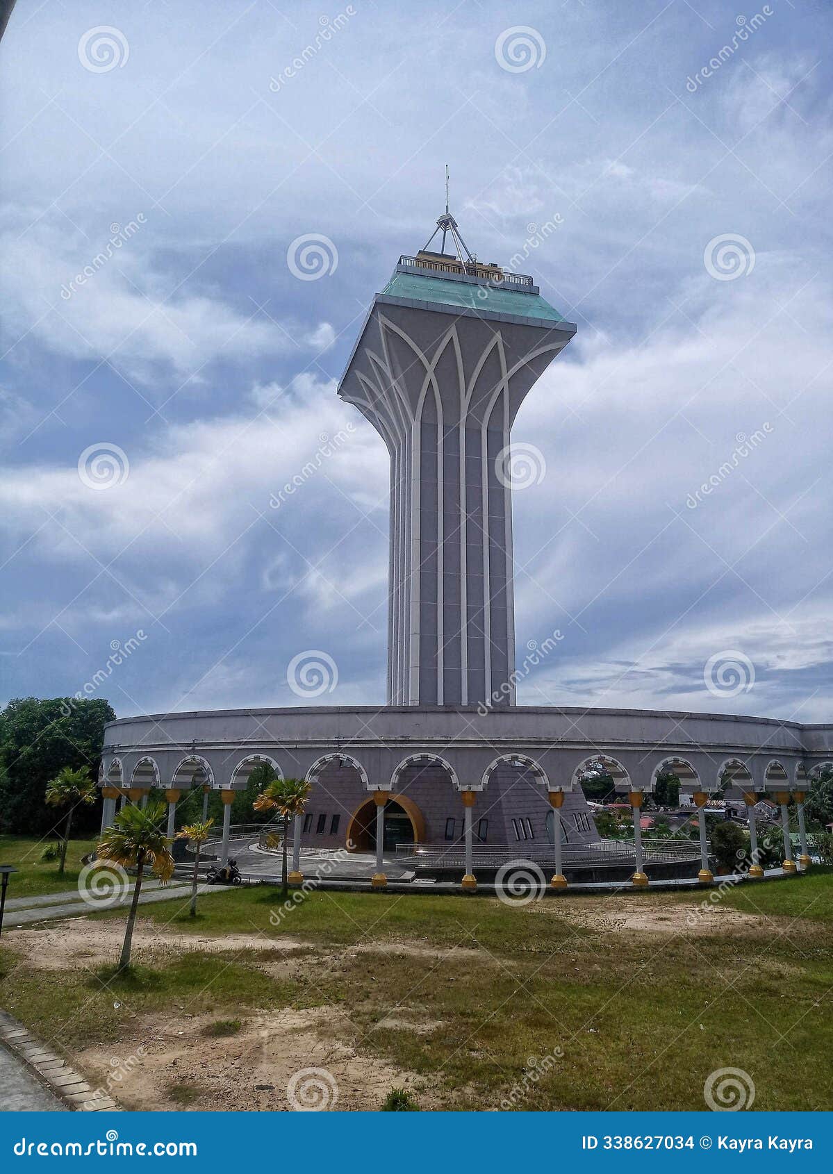 The Tower of a Mosque Looks Majestic Stock Photo - Image of looks ...