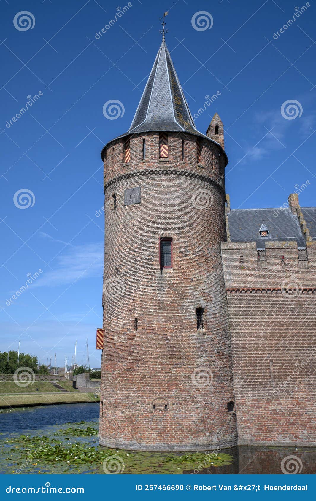 Tower at the Muiderslot Castle at Muiden the Netherlands 19-7-2022 ...