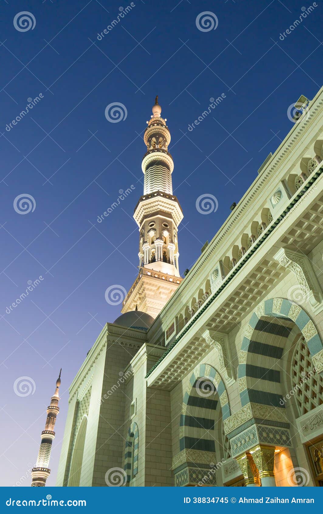 Nabawi Mosque, The Prophet Muhammad Mosque Royalty-Free Stock ...