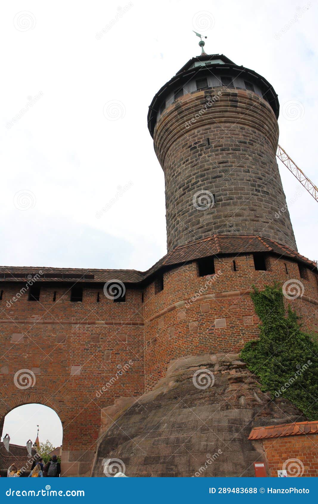 The Tower of Nuremberg Castle in Germany Stock Photo - Image of ...