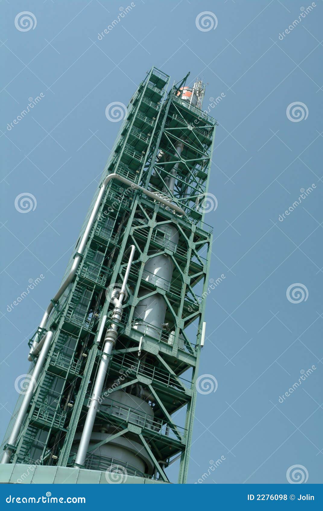 Tower in oil refinery stock photo. Image of boiler, atmosphere - 2276098