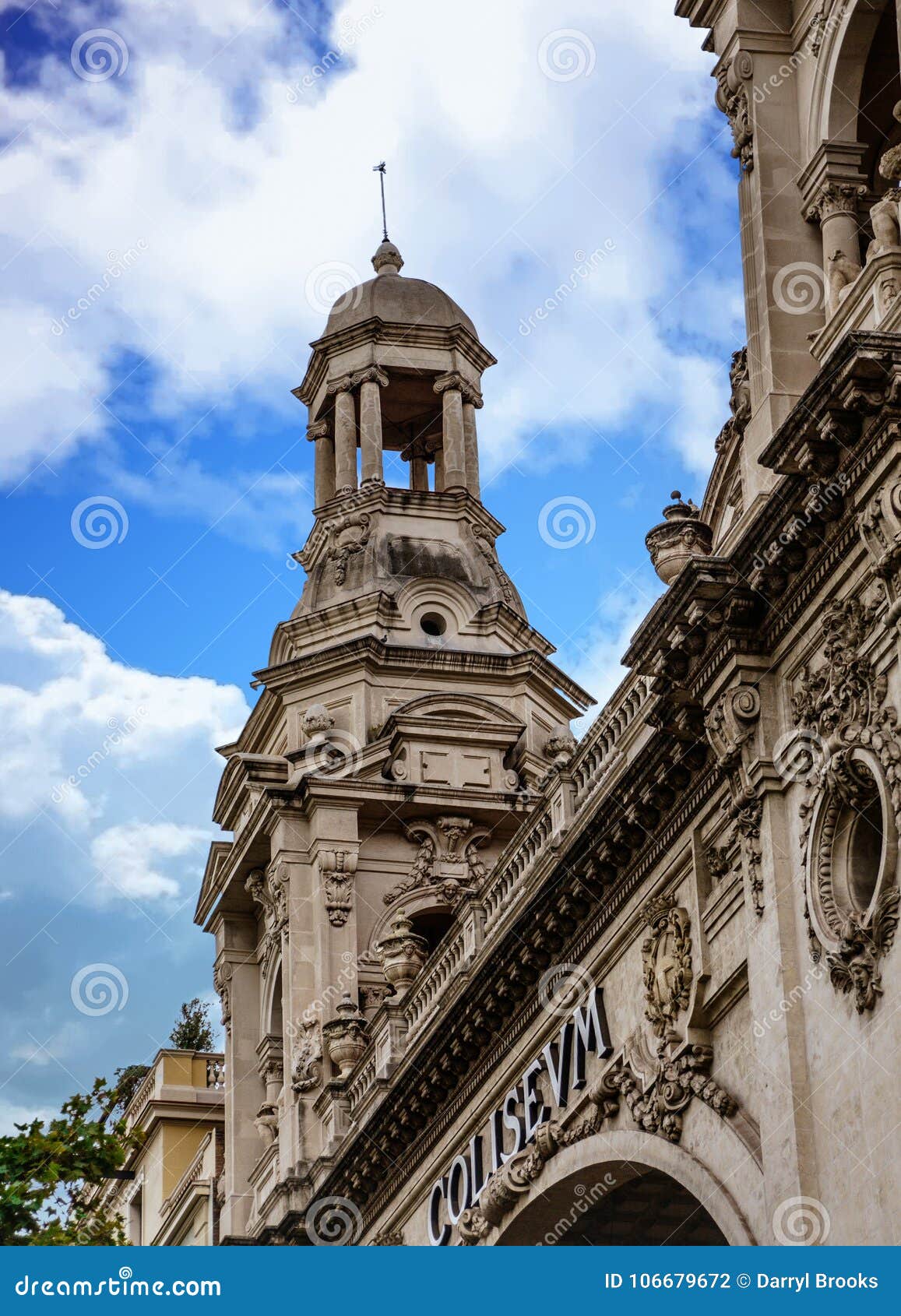 Coliseum in Barcelona stock photo. Image of ornate, travel - 106679672