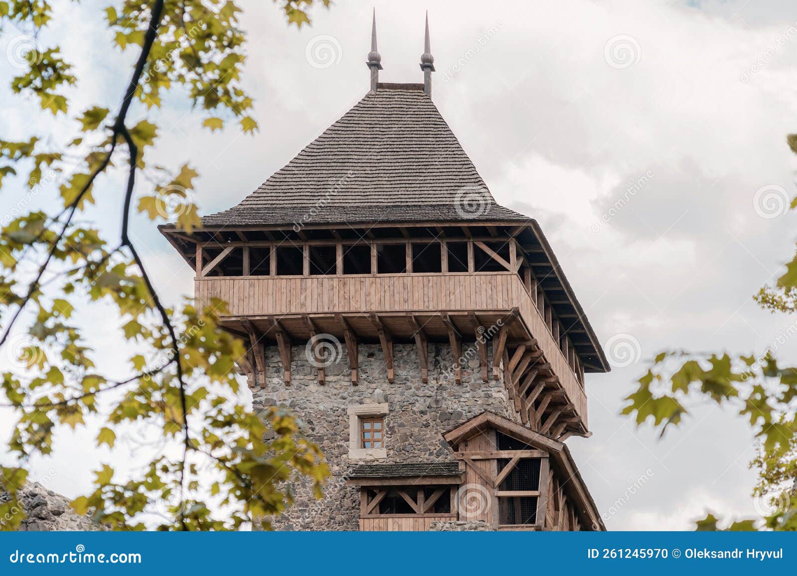 The Tower of the Old Medieval Castle Stock Photo - Image of fighting ...