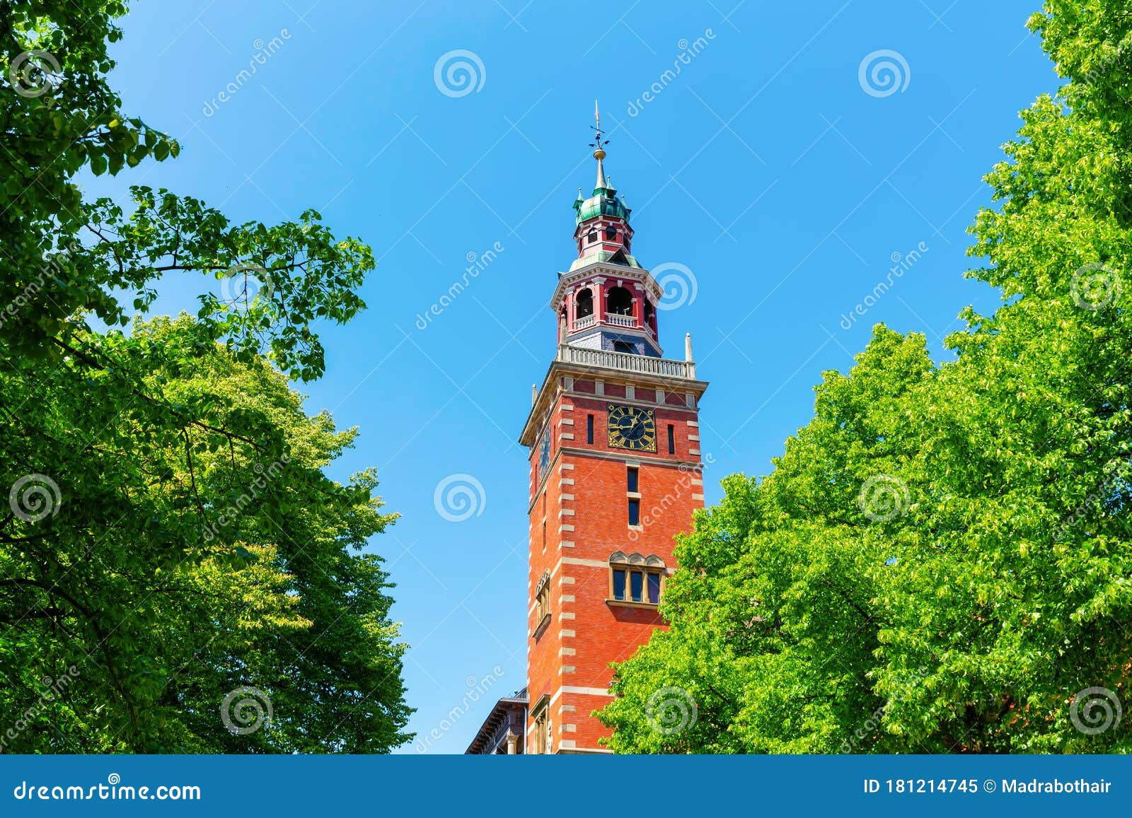 Tower of the Old Town Hall in Leer, Germany Stock Image - Image of ...