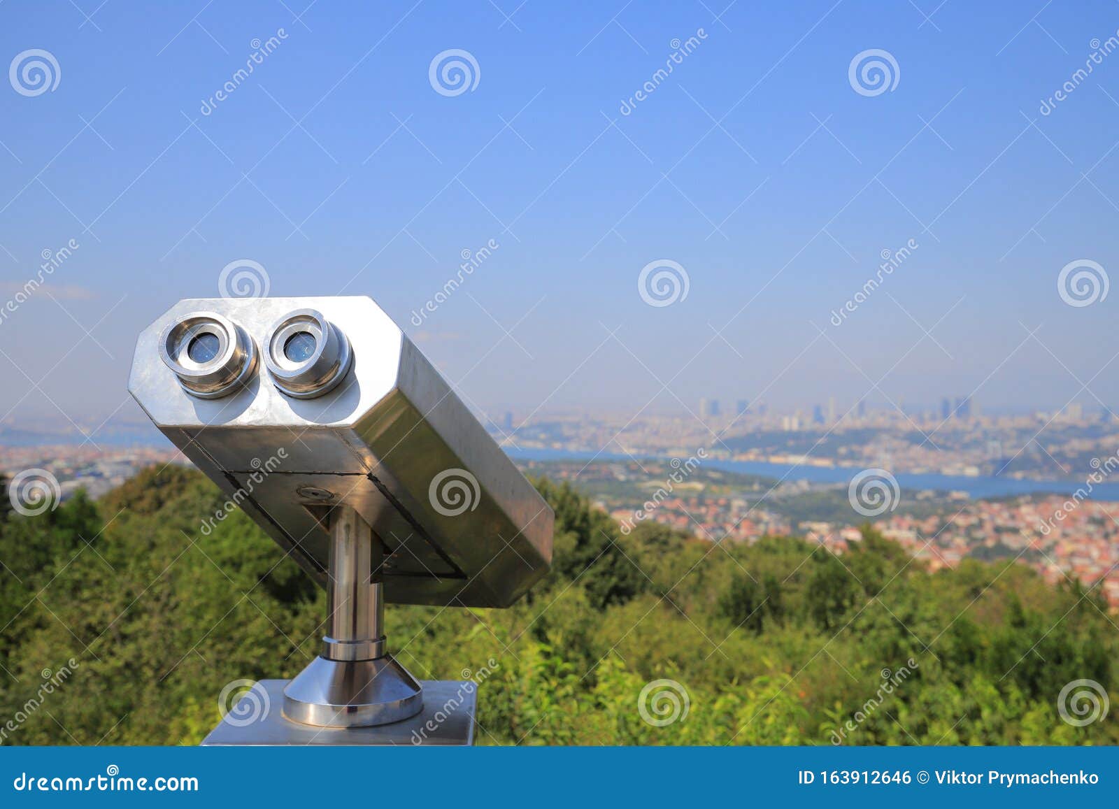 Tower Optical Viewer on the Observation Deck Stock Photo - Image of ...