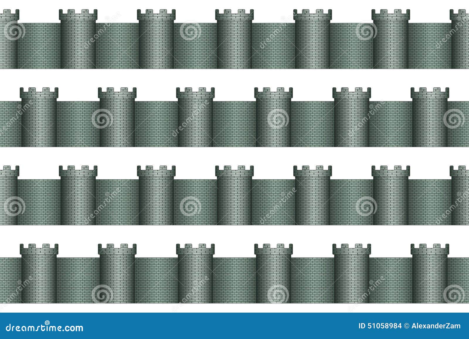 Tower pattern stock vector. Illustration of infinite - 51058984