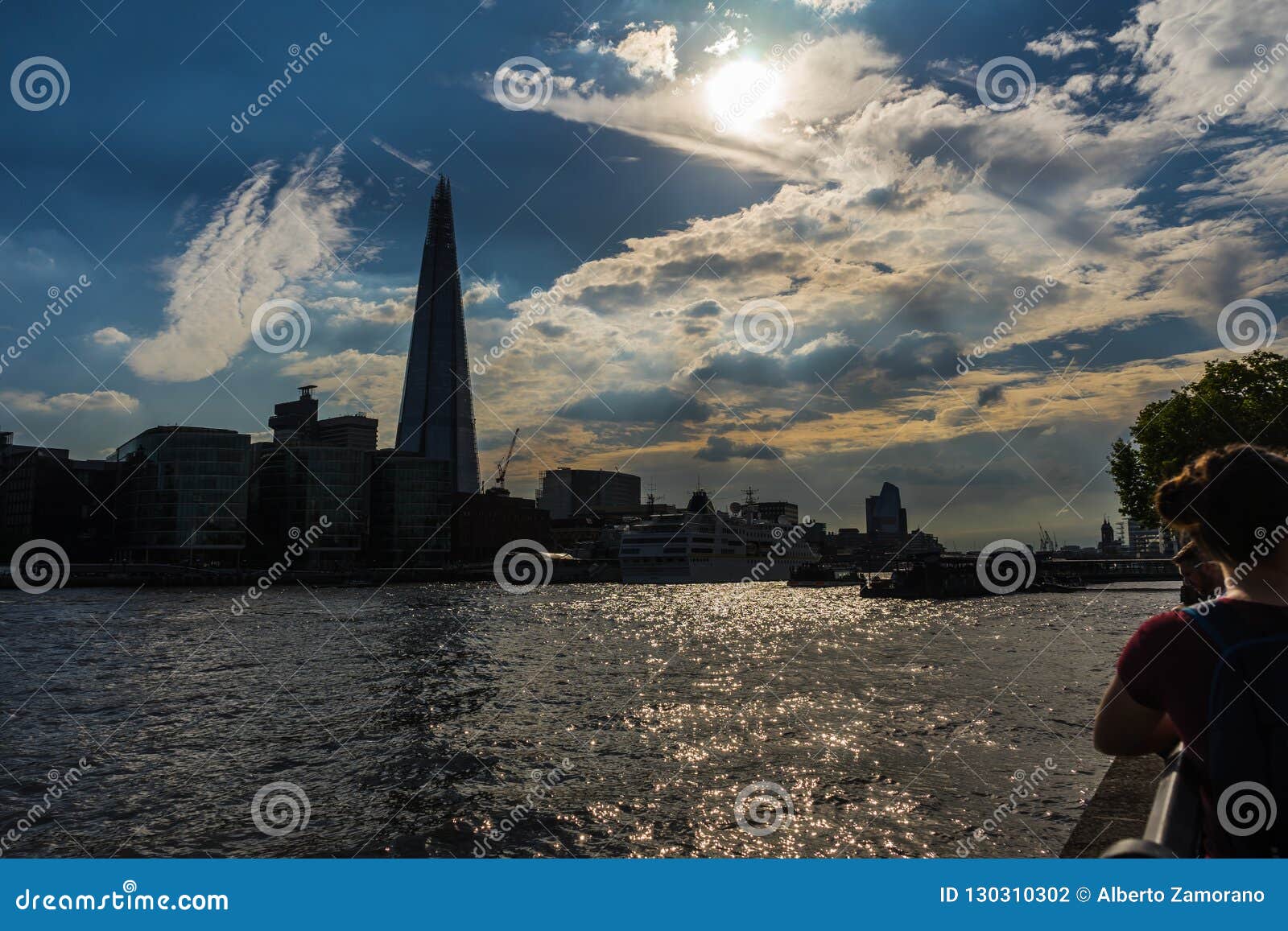Tower Pier in London, UK editorial photography. Image of skyline ...