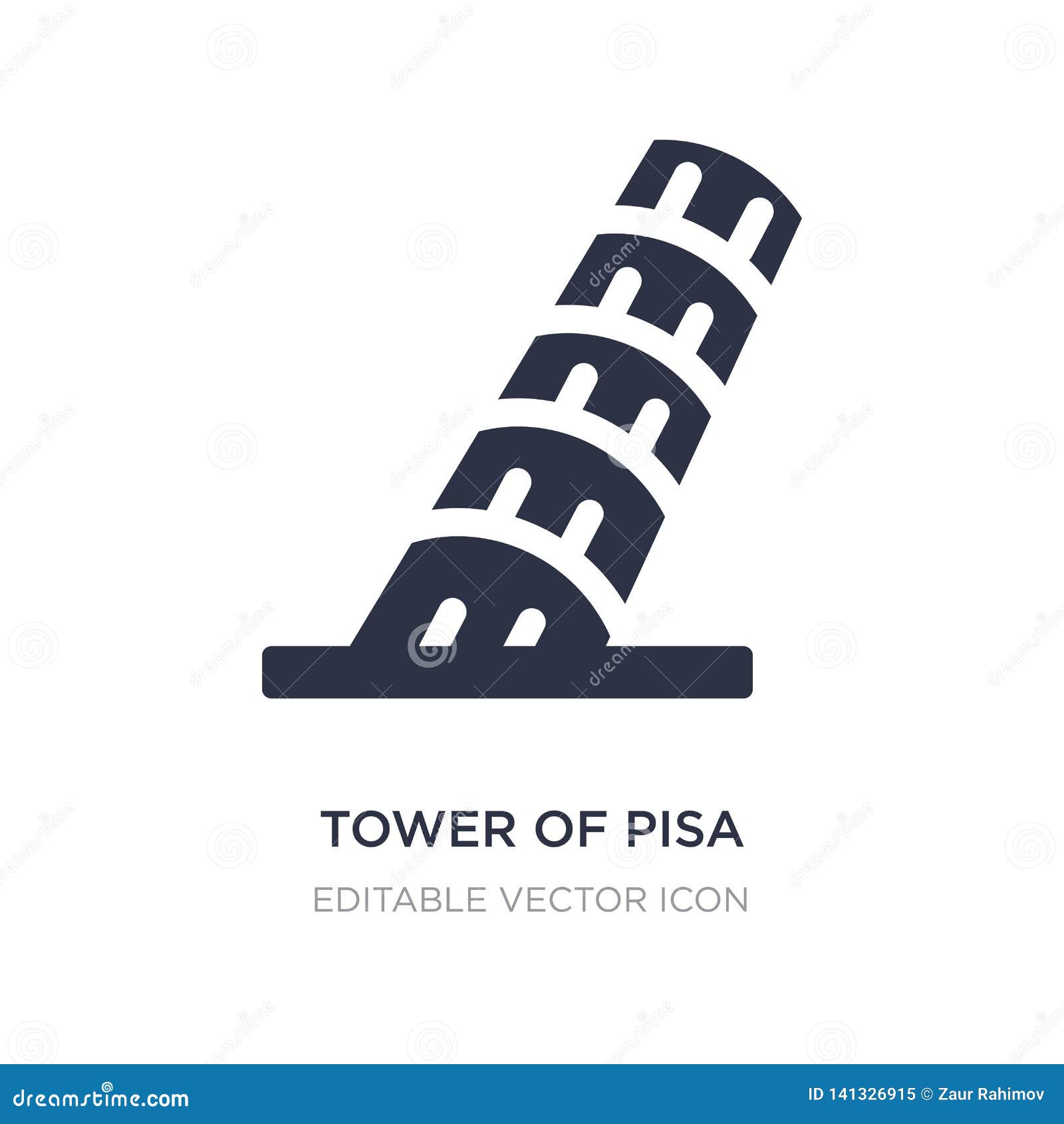 Pisa Icon From Italy Collection. Simple Line Pisa Icon For Templates ...