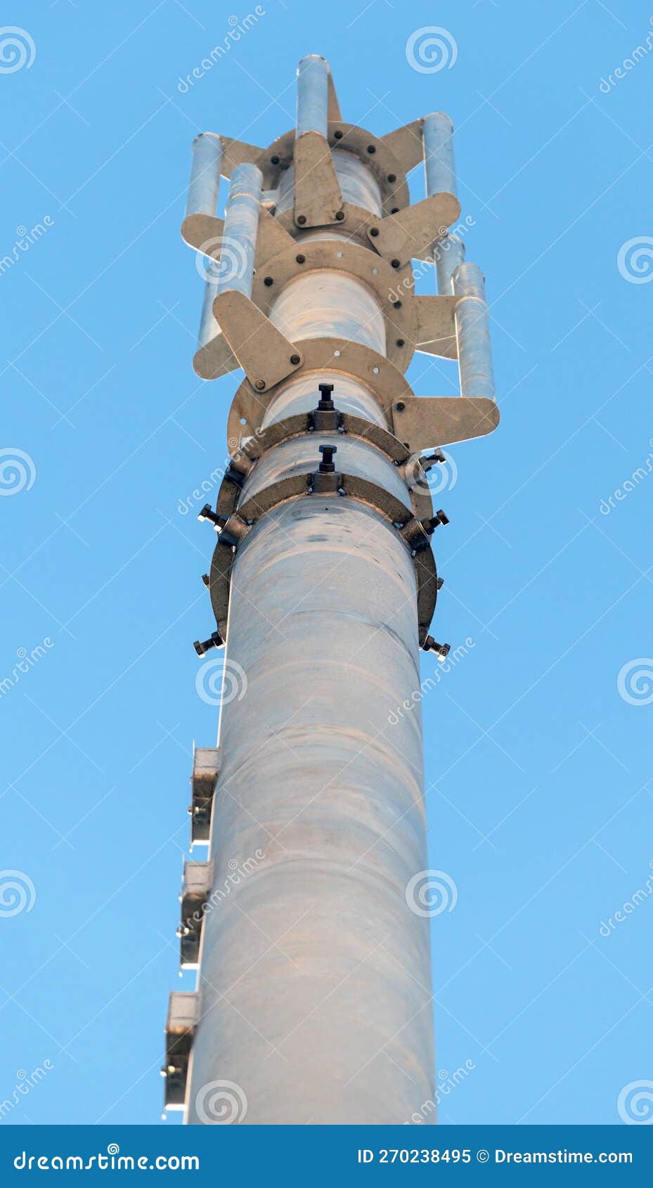 Communication Antennas And Satellite Dishes On Top Of High Residential ...