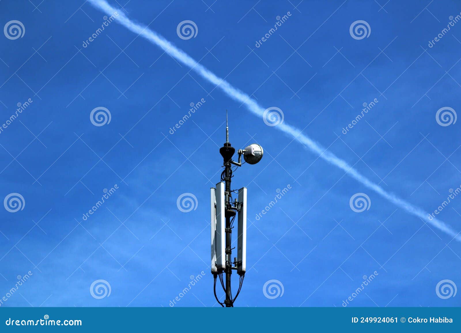 Tower Provider Microcell stock image. Image of background - 249924061