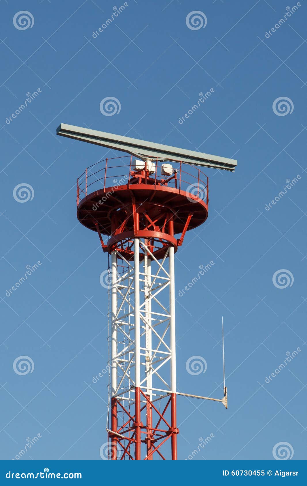 Tower with radar stock image. Image of plane, aviation - 60730455