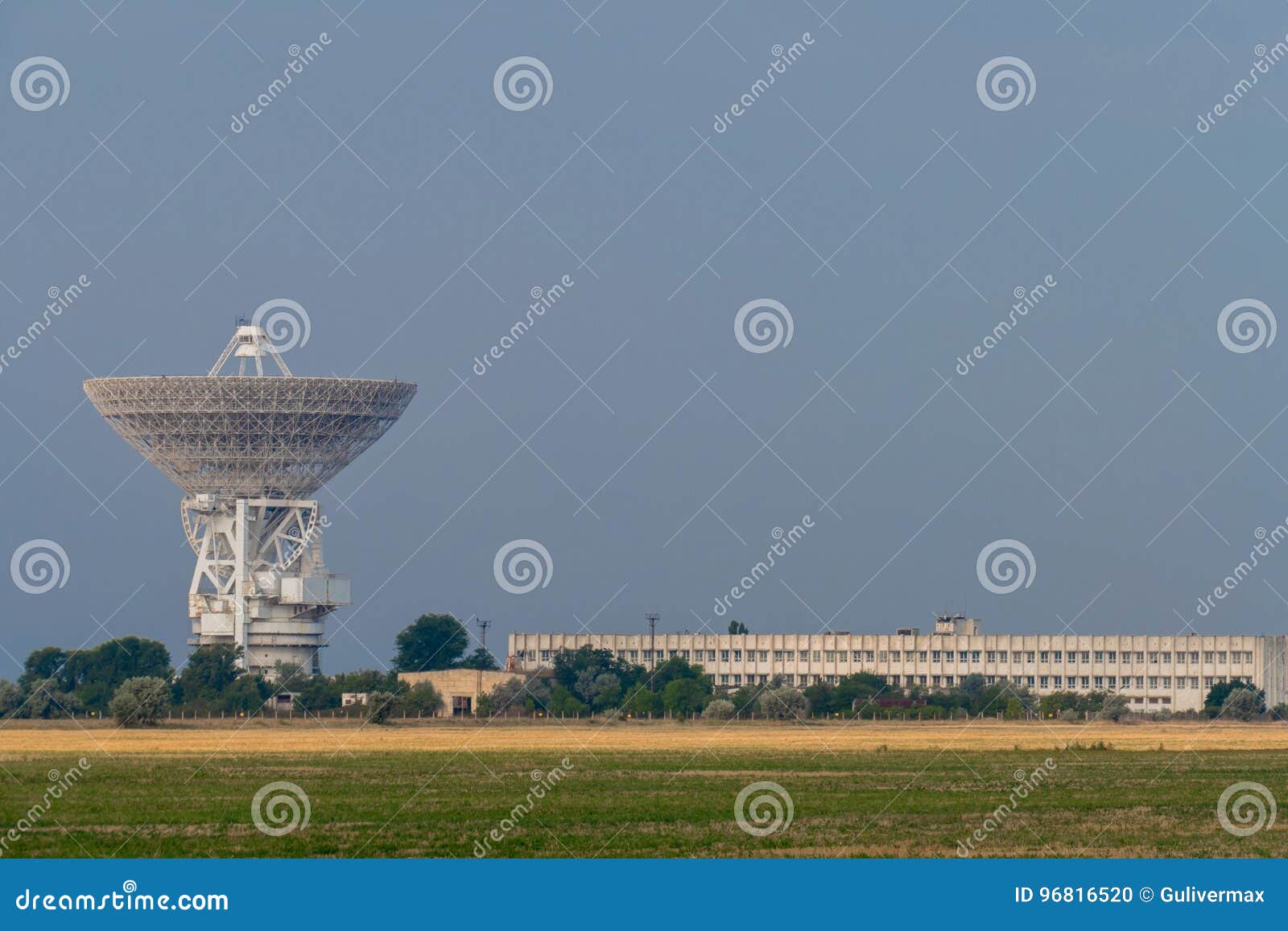 Tower with Radar Communication System Stock Photo - Image of parabolic ...
