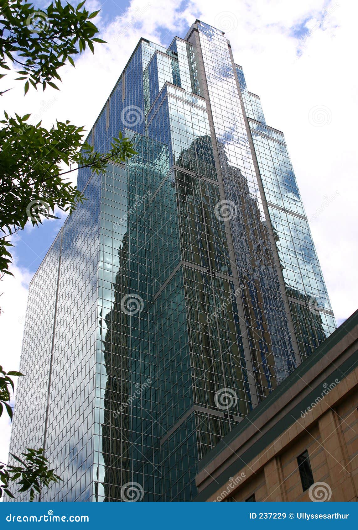Tower Reflection stock image. Image of enterprise, modern - 237229