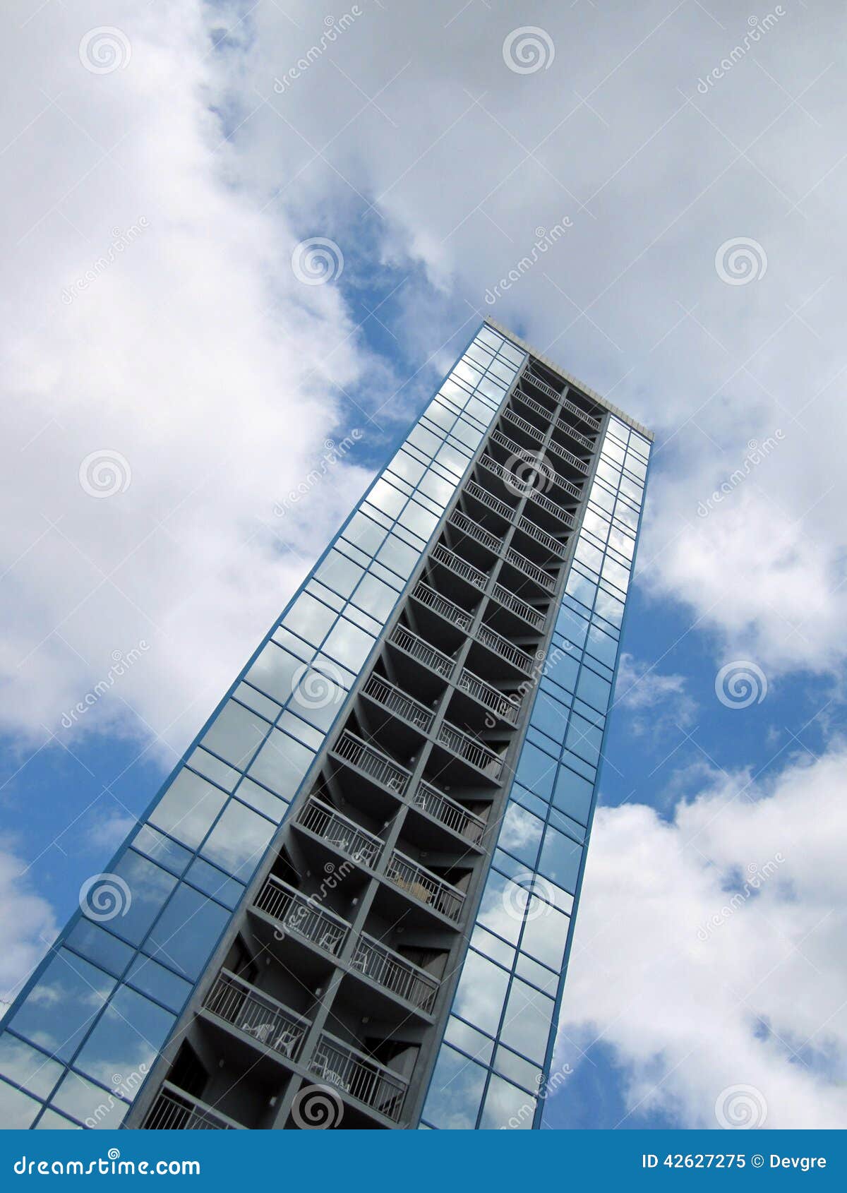 Tower Reflection stock image. Image of blue, column, uplifeted - 42627275