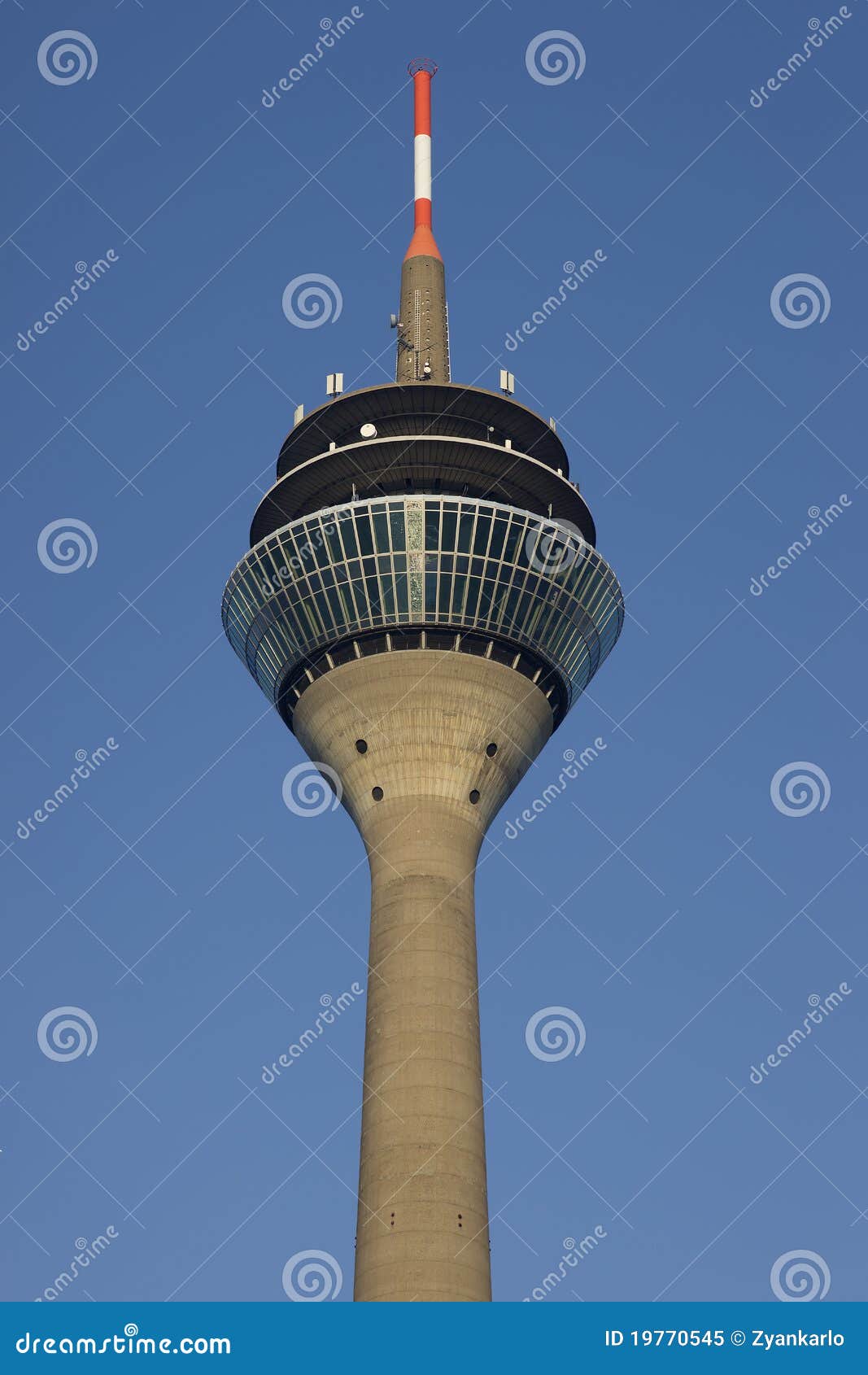 The Tower Rheinturm of Dusseldorf in Germany Stock Image - Image of ...