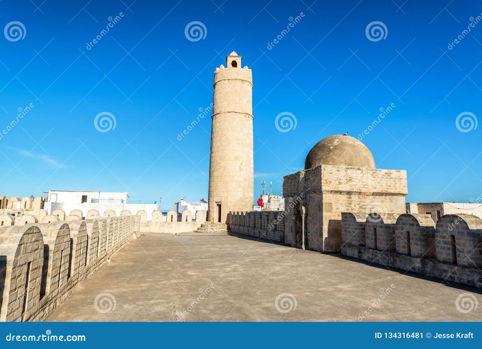 The Ribat in Sousse, Tunisia Stock Image - Image of islam, travel ...