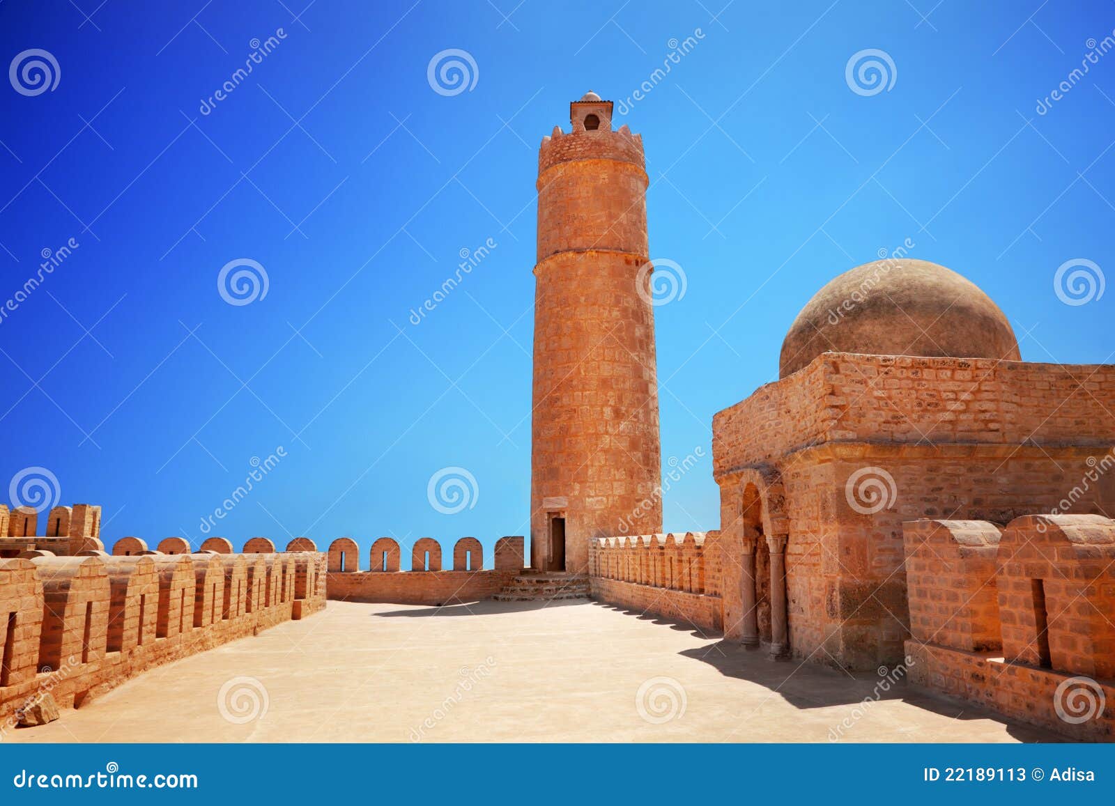 Tower of the Ribat at Sousse Stock Image - Image of arab, countries ...