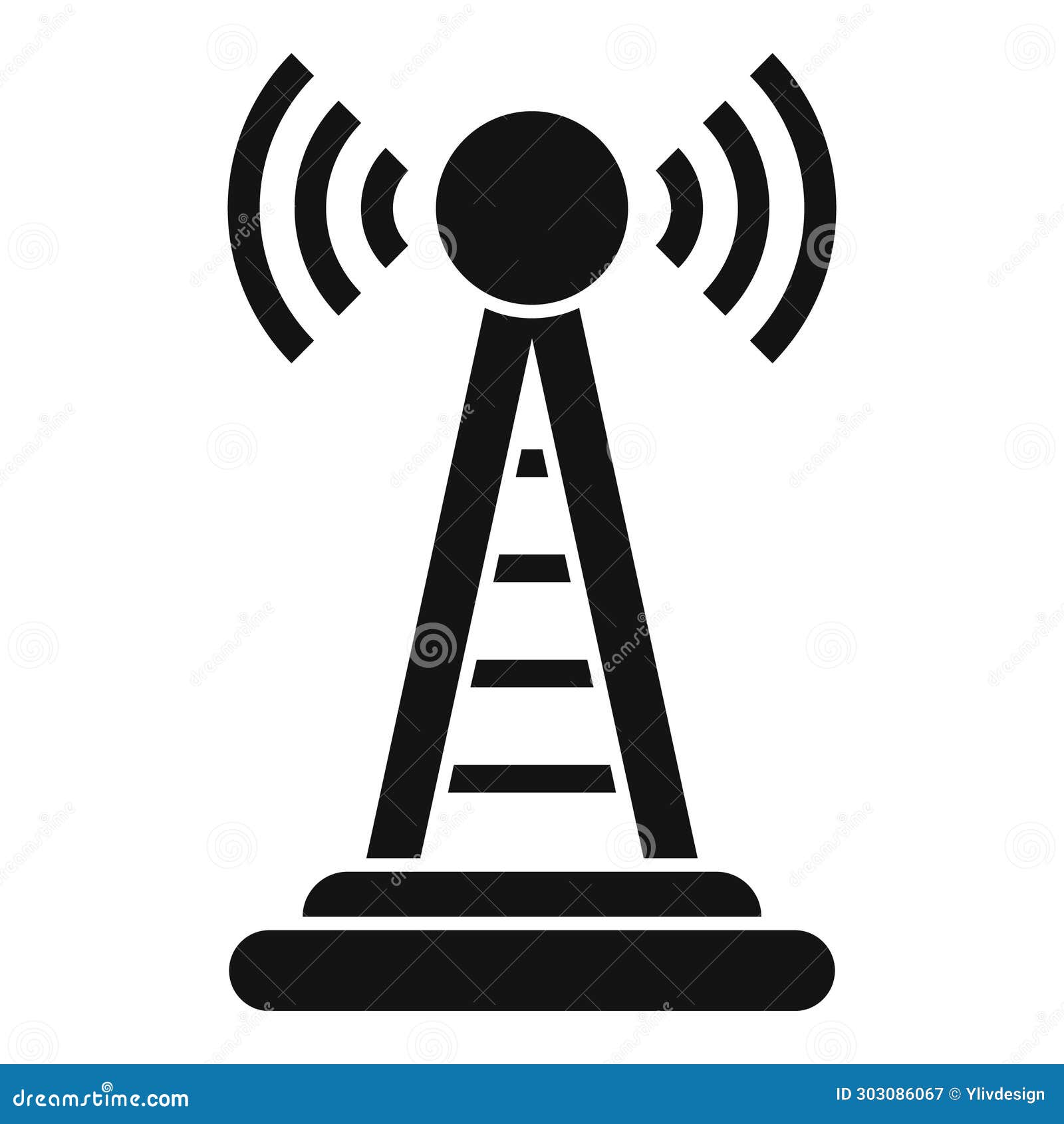 Tower Road Sensor Icon Simple Vector. System Control Stock Illustration ...