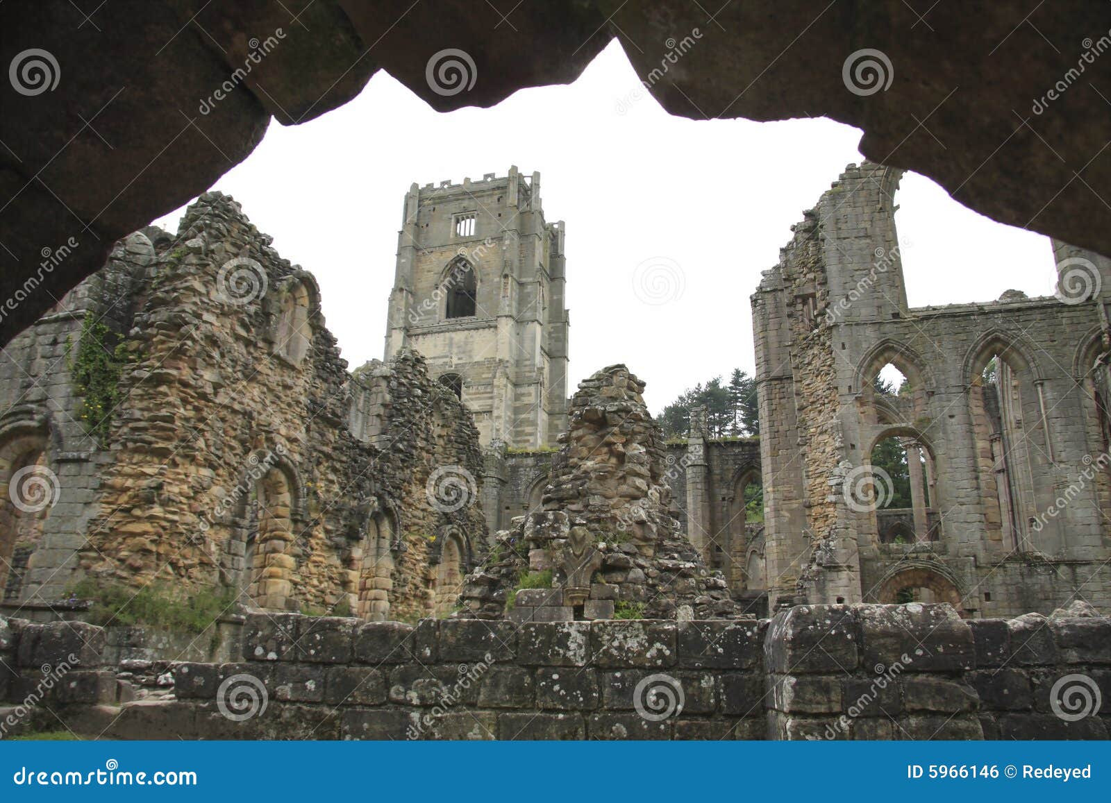 Tower and Ruins stock photo. Image of arch, historic, abbey - 5966146