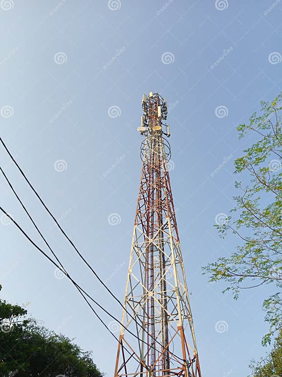 Tower Satelite Internet Provider Stock Image - Image of provider ...