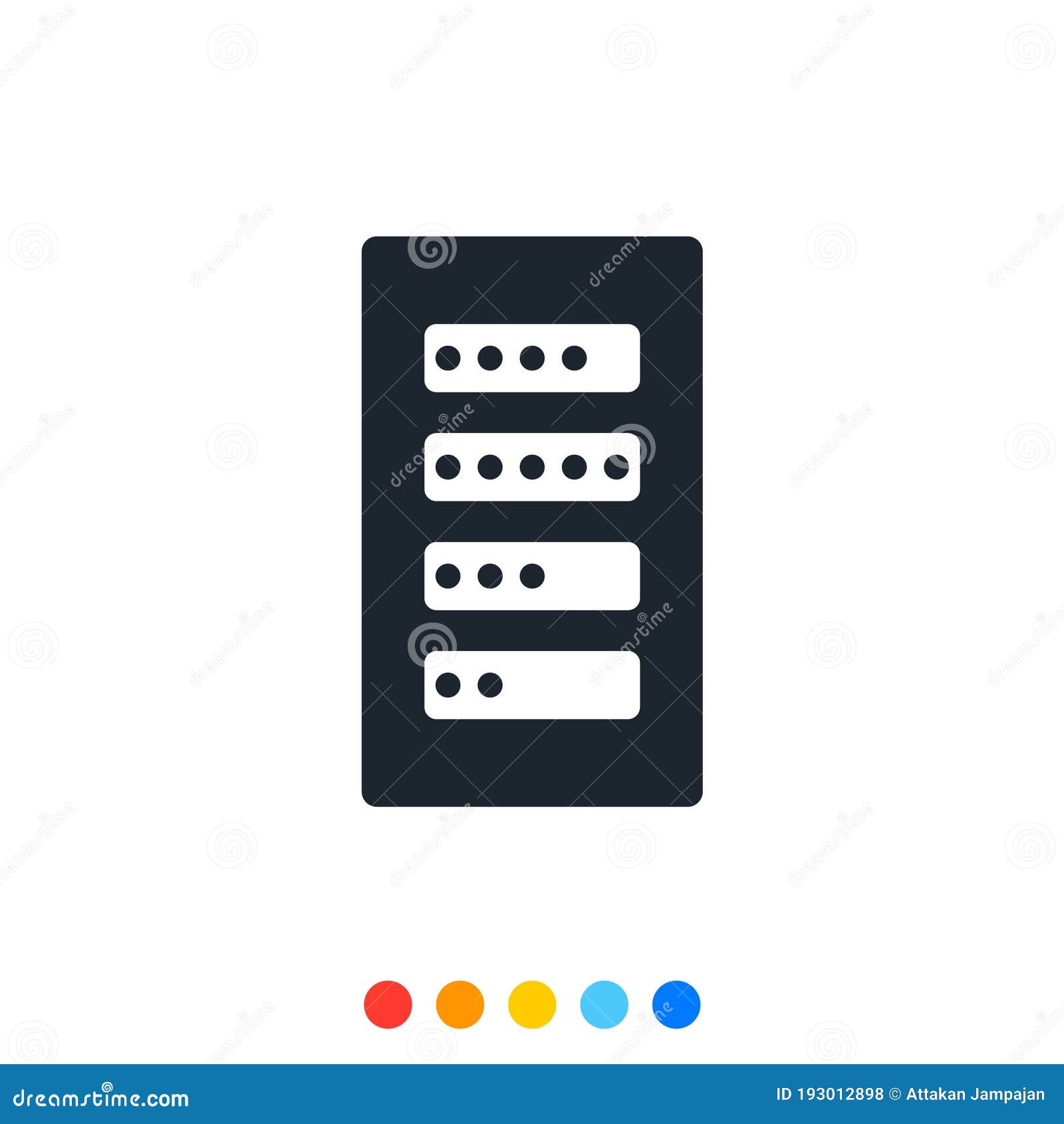 Tower Server Icon,Vector and Illustration Stock Vector - Illustration ...