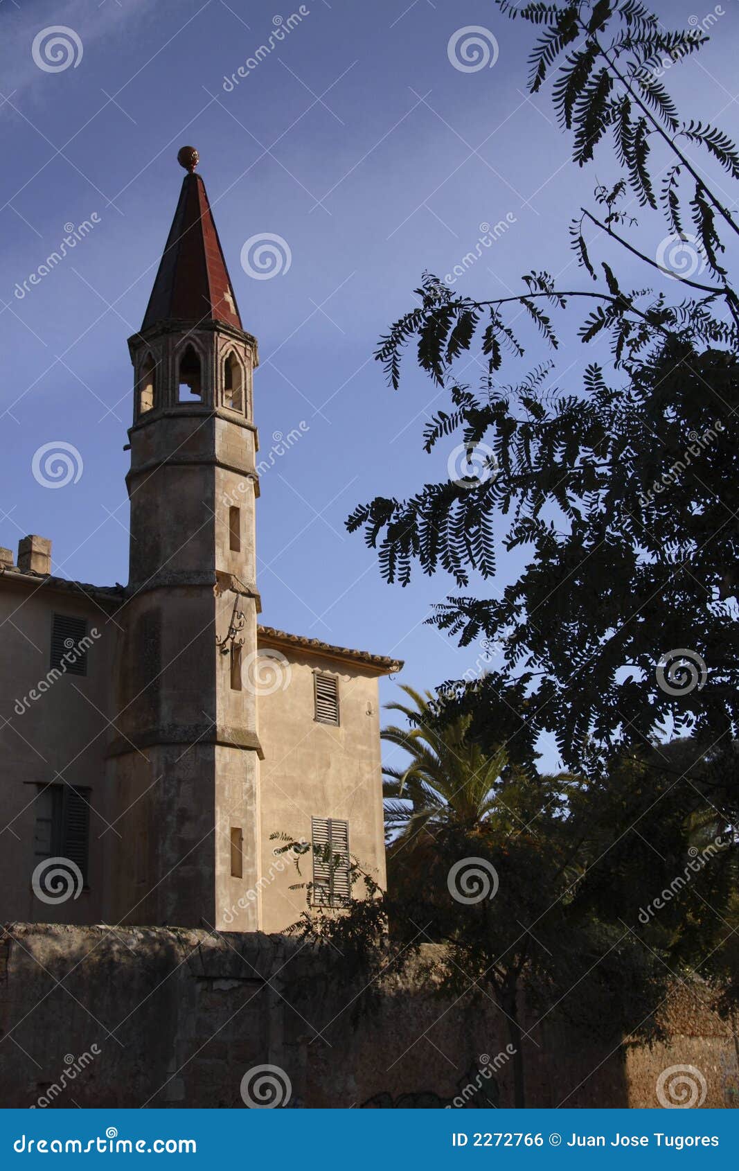 Tower on side of castle stock photo. Image of blue, medieval - 2272766