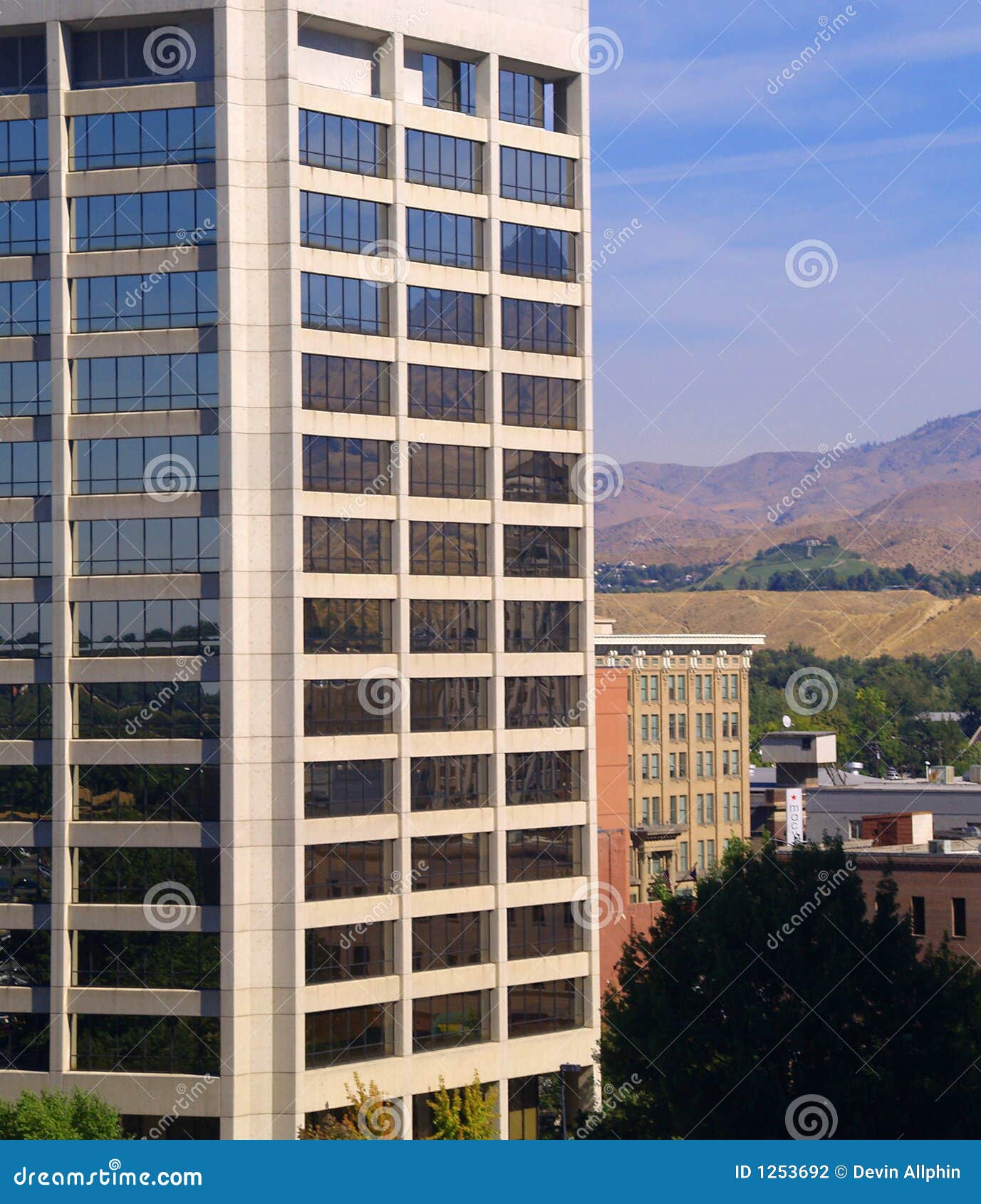 Tower Side Windows stock photo. Image of reflect, high - 1253692