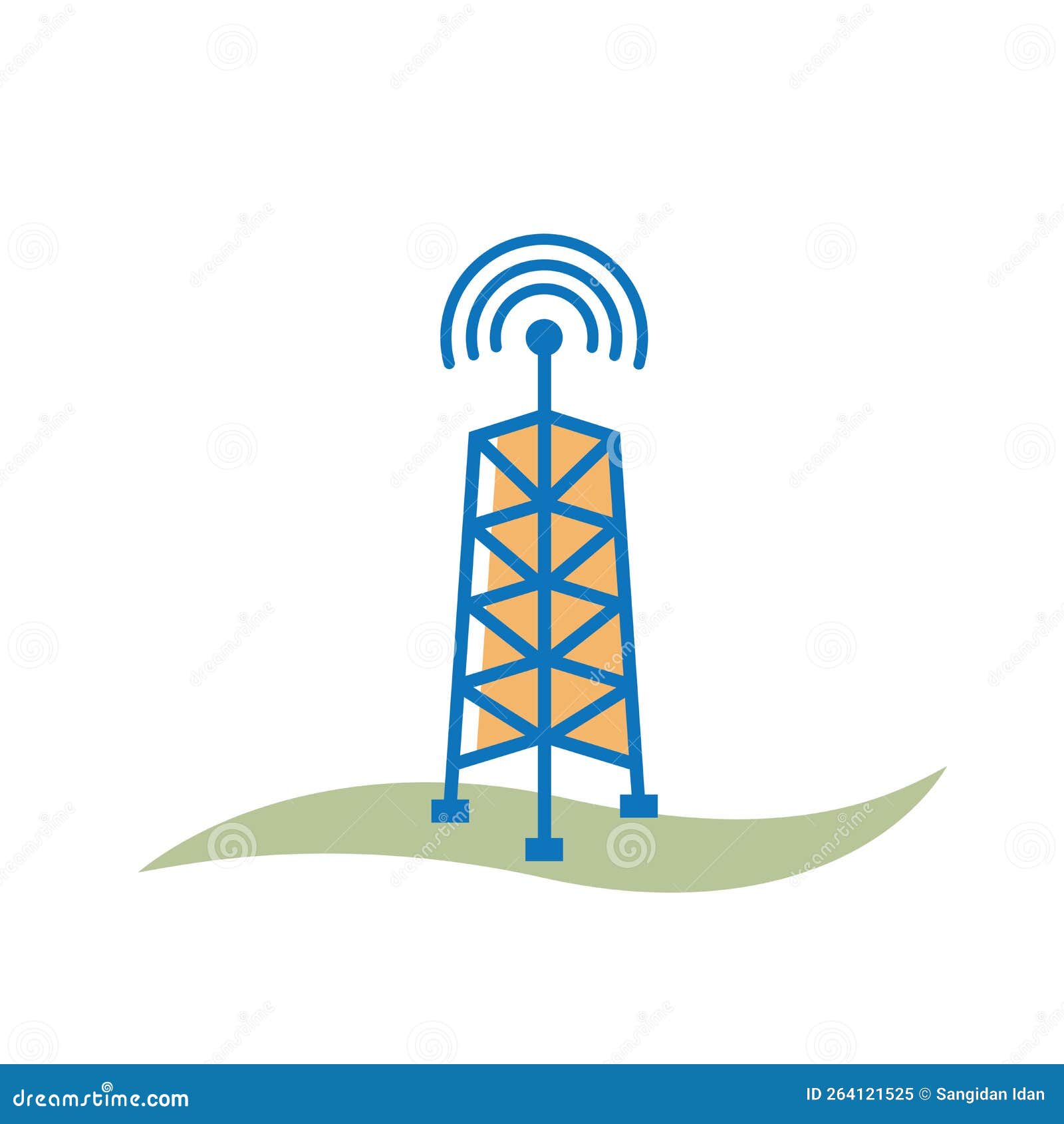 Tower Signal Icon Vector Concept Element Design Stock Vector ...