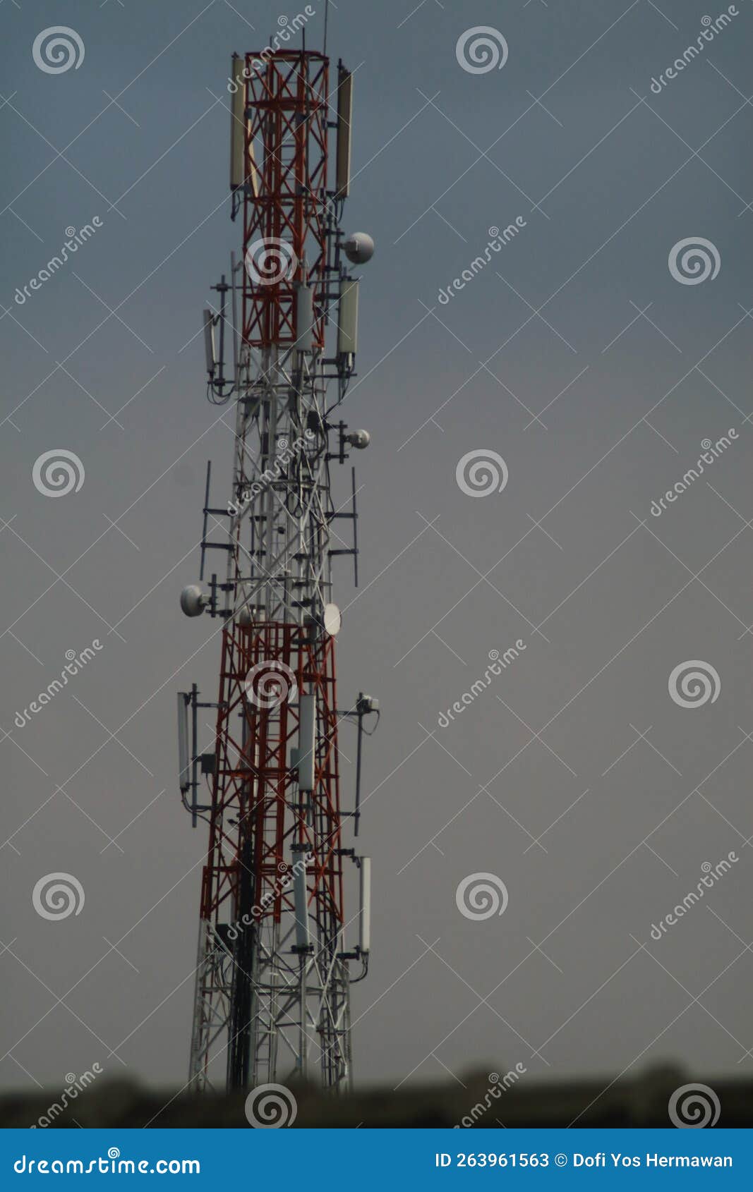 Tower Signal Tele stock image. Image of communication - 263961563