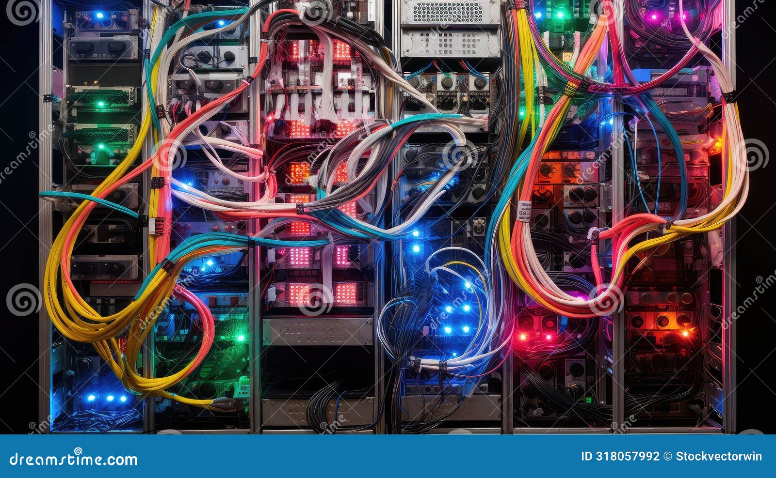 Tower Silver Back of Computer Stock Illustration - Illustration of ...