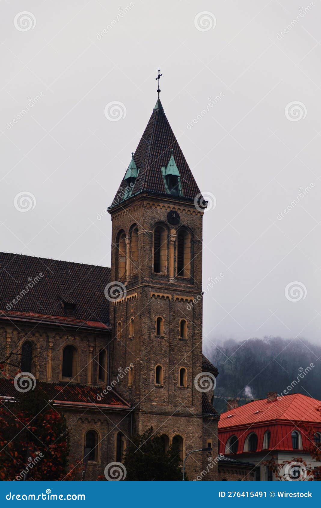 St. Gabriel Catholic Church Stock Image - Image of ancient, autumn ...