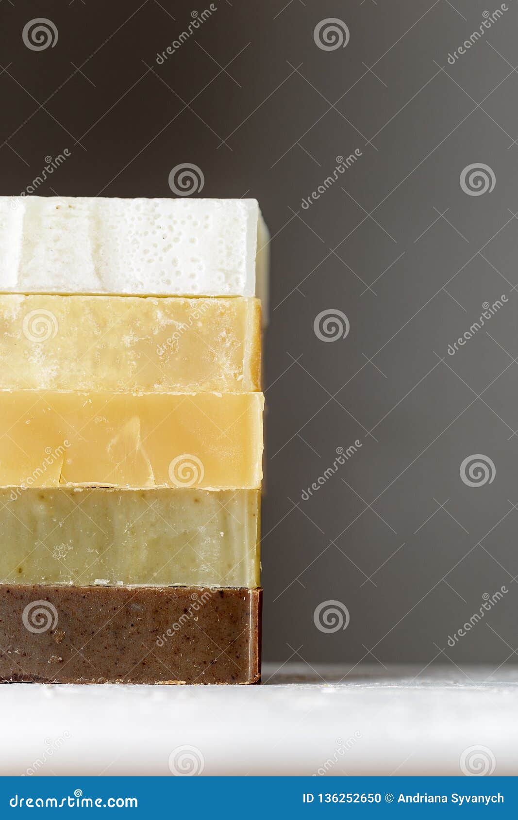 Tower Stack of Different Kinds of Handmade Soaps Stock Photo - Image of ...