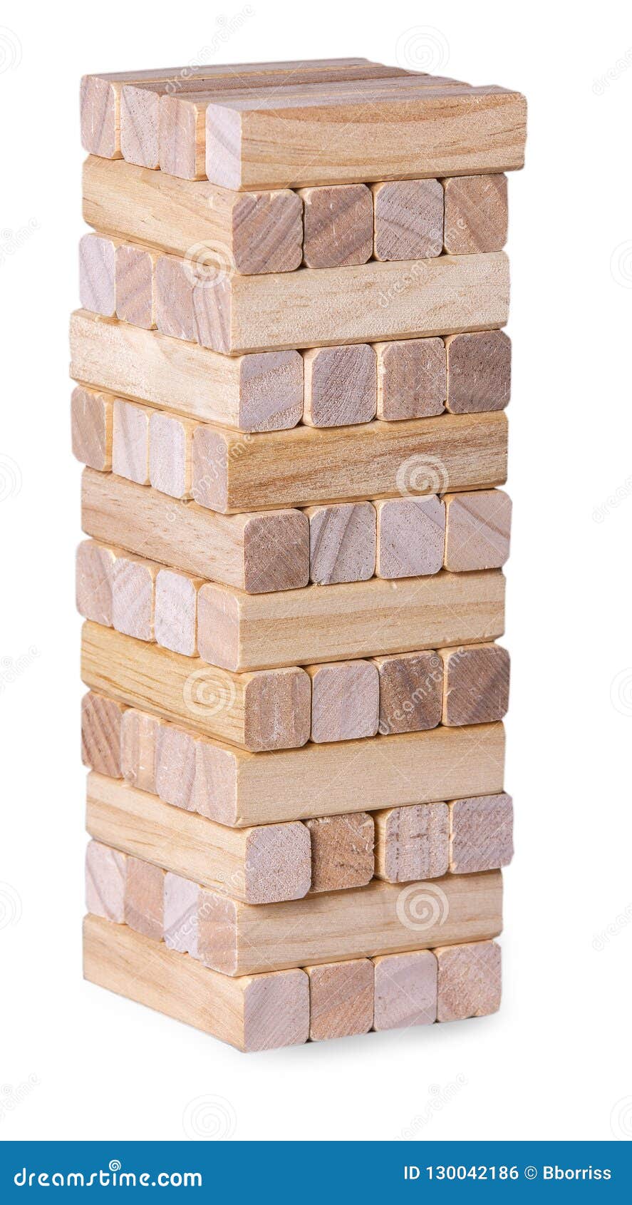 The Tower Stack from Wooden Blocks Toy Stock Photo - Image of childhood ...