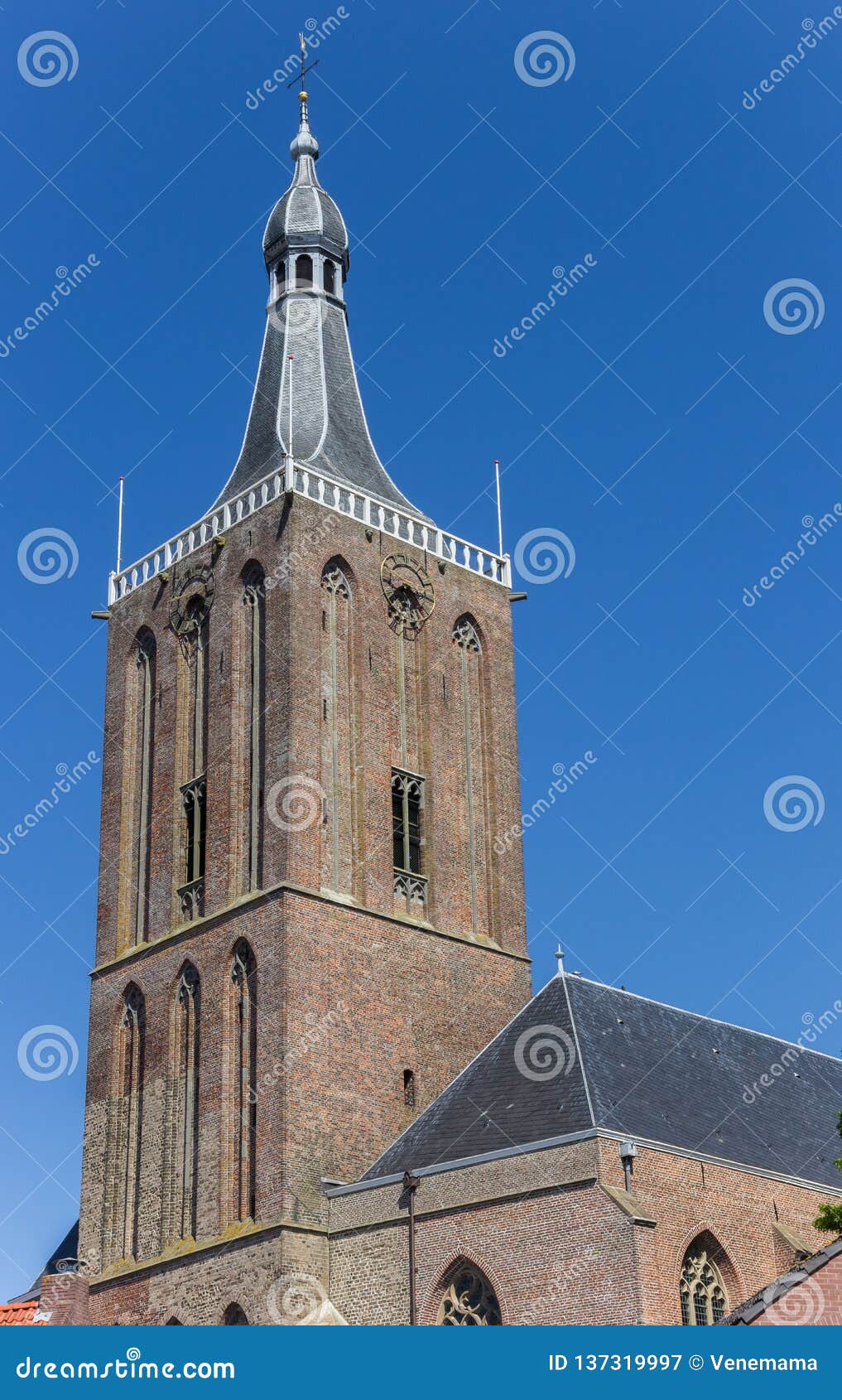Tower of the Stephanus Church in Hasselt Stock Image - Image of ...