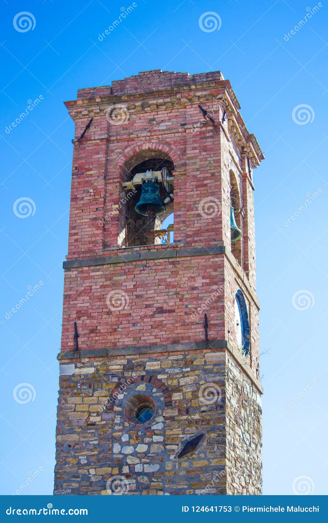Tower with Bells of the Ancient Village of Medieval Origin Stock Image ...