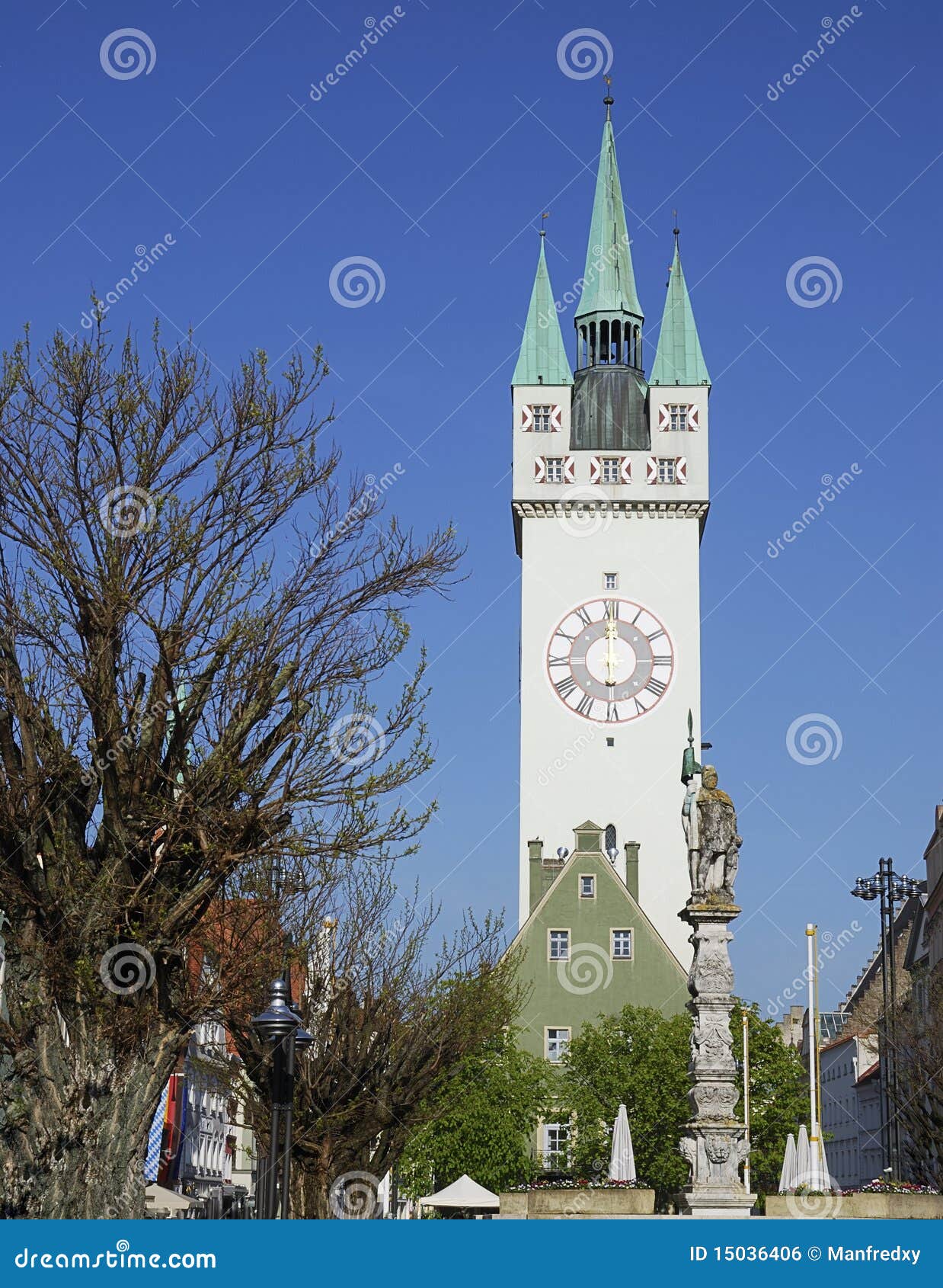 Tower of Straubing stock photo. Image of germany, tower - 15036406