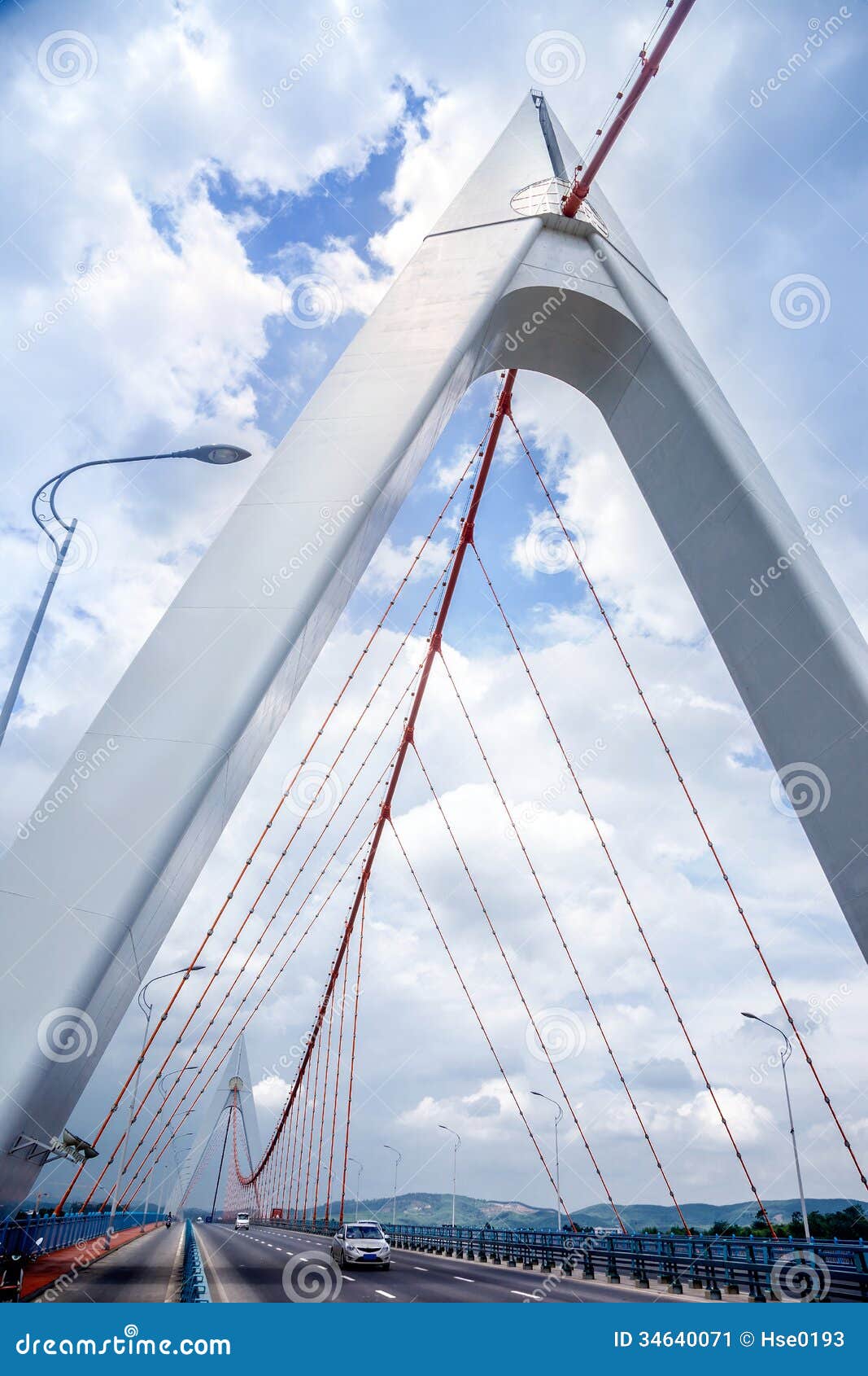 Tower suspension bridge stock image. Image of bridge - 34640071
