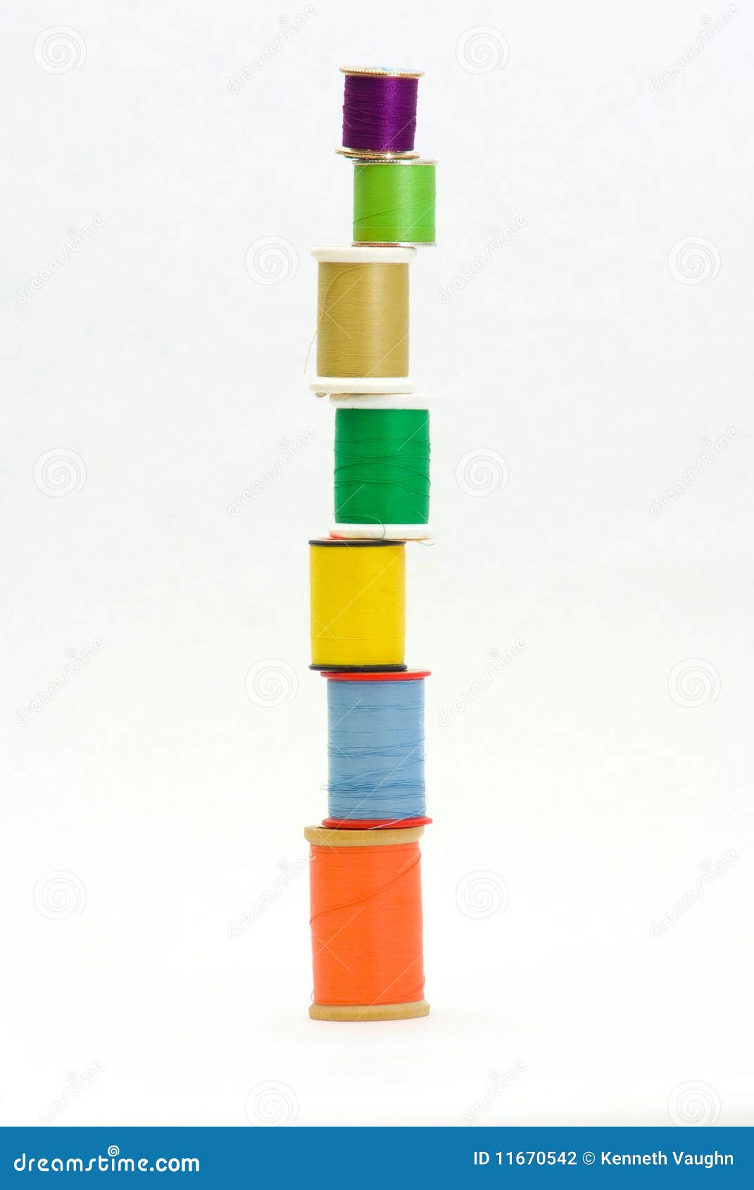 Tower of thread stock photo. Image of close, thread, white - 11670542