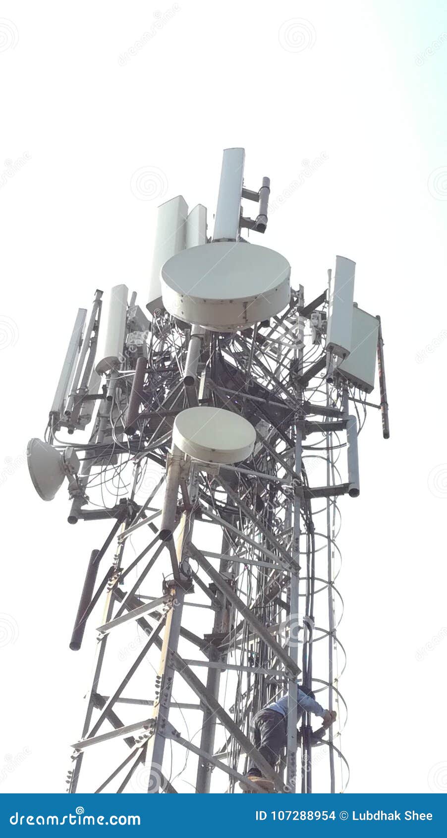 Tower stock photo. Image of tower, engineering, industrial - 107288954