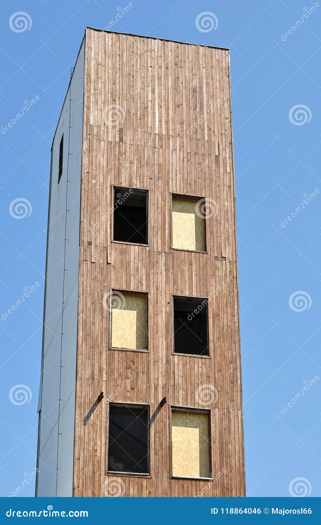 Tower for Training of Firefighters Stock Photo - Image of firefighters ...