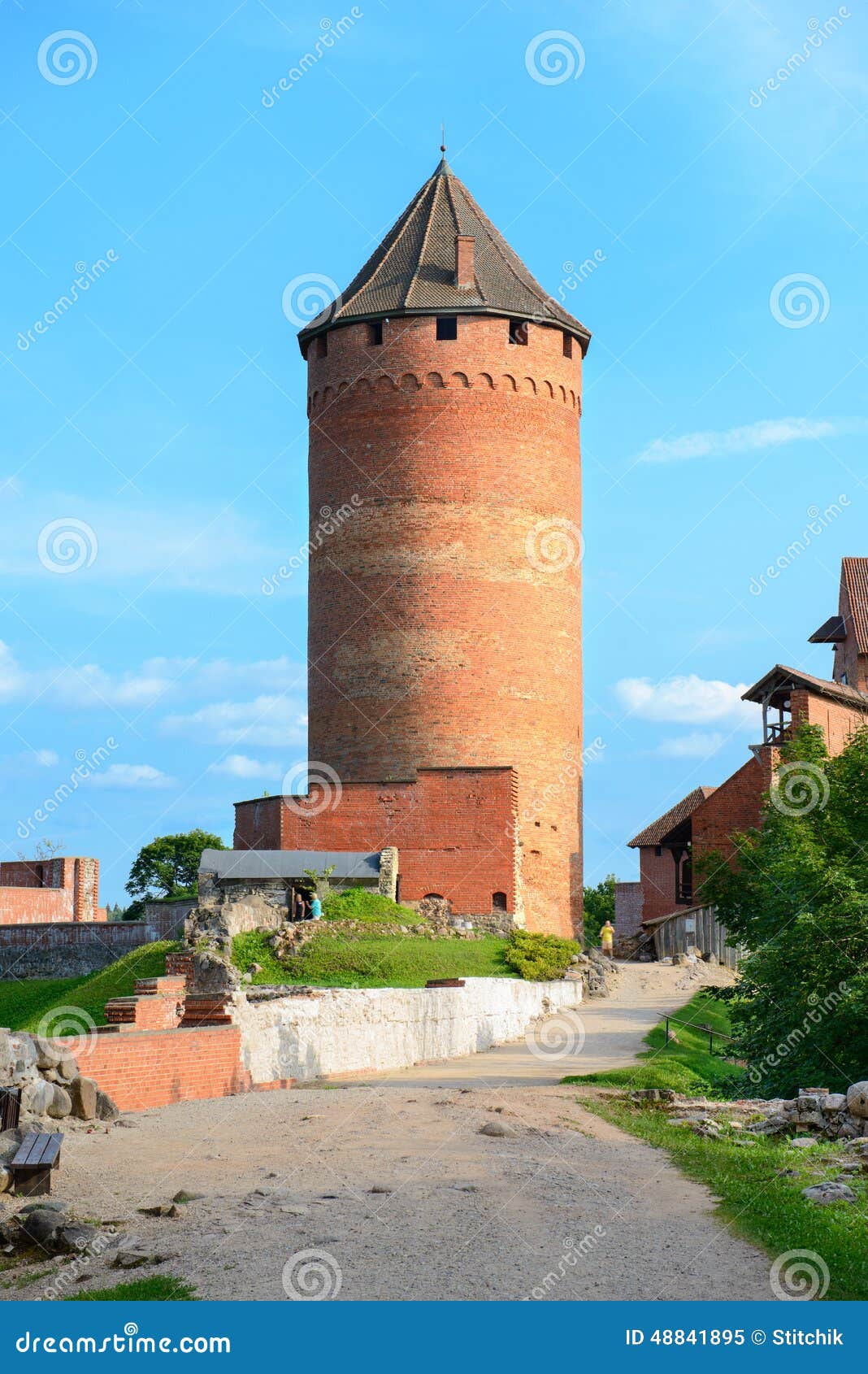 Tower of Turaida (Sigulda) Castle. Latvia Stock Image - Image of scene ...
