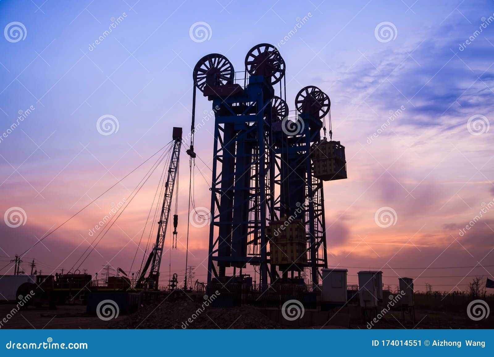 Tower type pumping unit stock image. Image of energy - 174014551