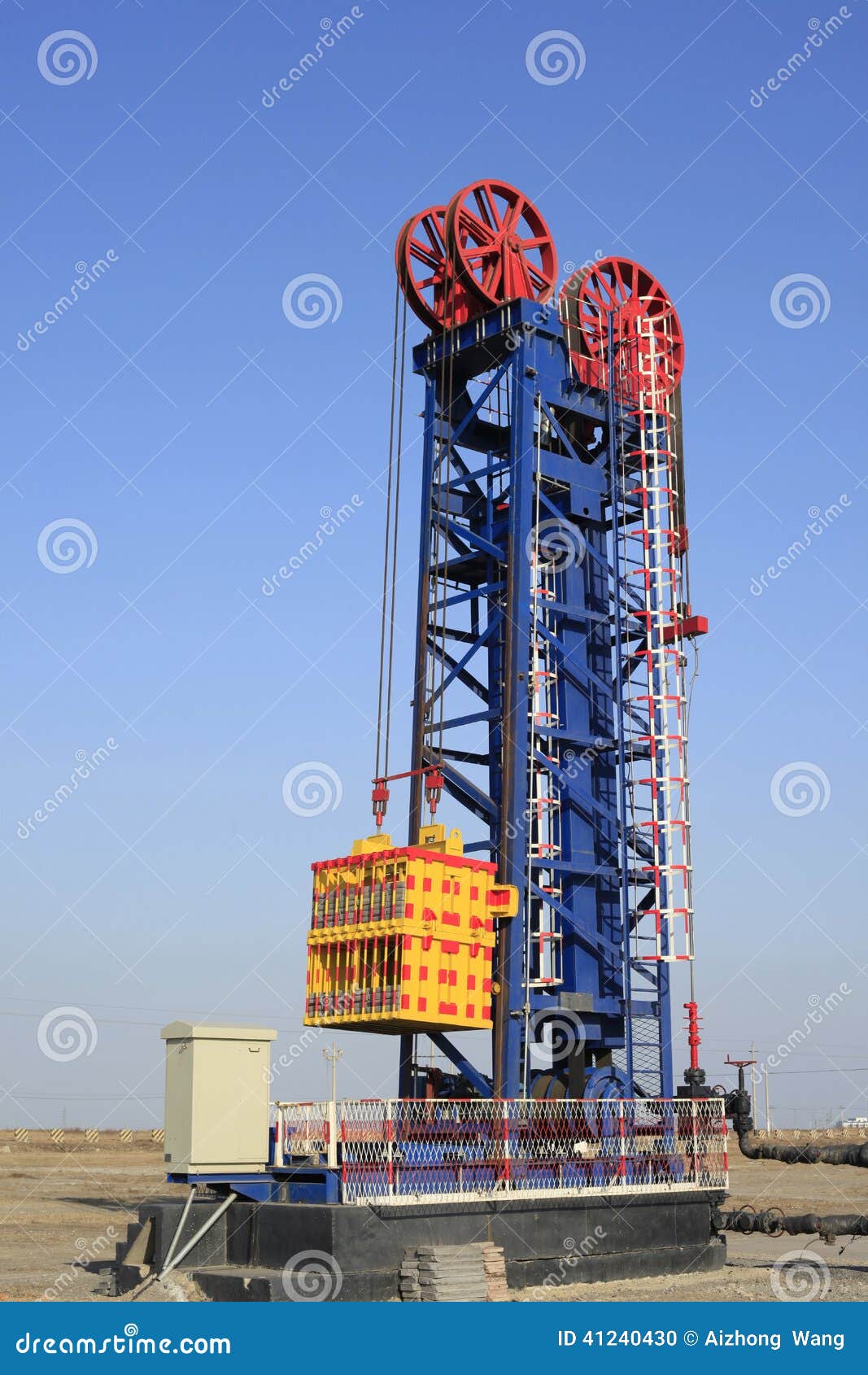 Tower type pumping unit stock photo. Image of fuel, nodding - 41240430