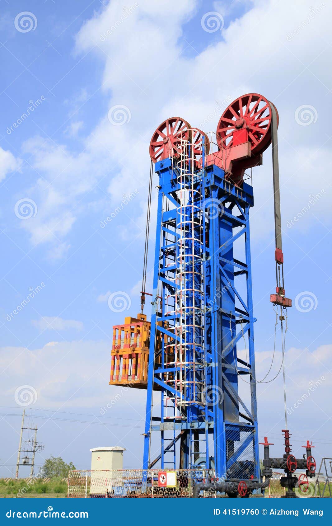 Tower type pumping unit stock photo. Image of diesel - 41519760