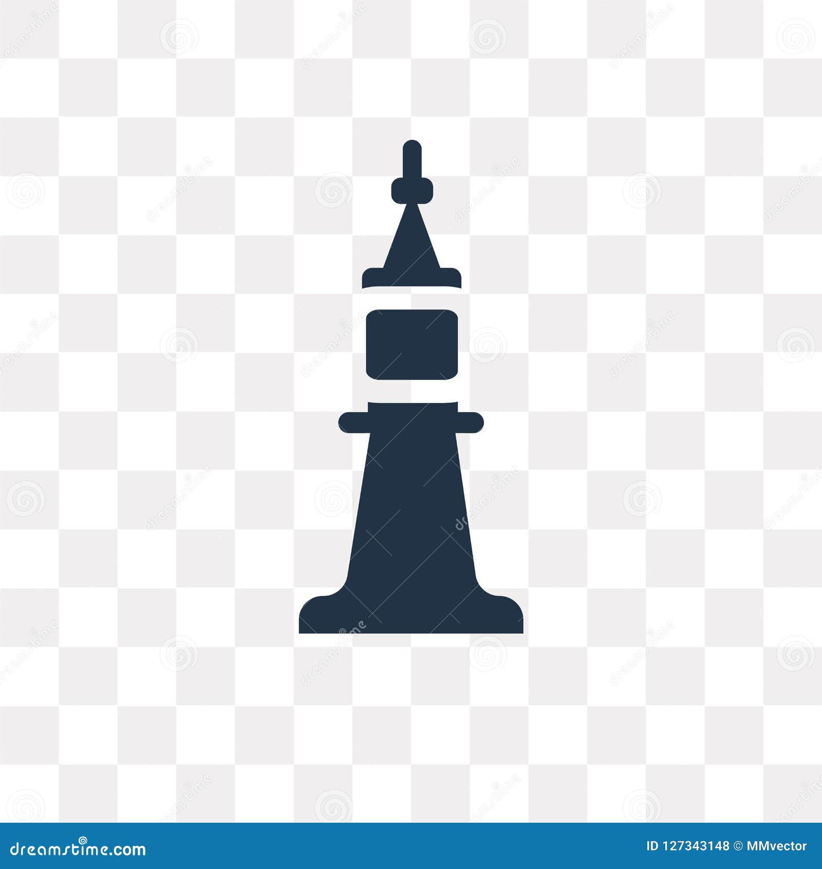 Tower Vector Icon Isolated on Transparent Background, Tower Tra Stock ...