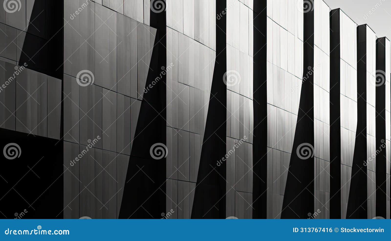 Tower Vertical Gray Architecture Stock Illustration - Illustration of ...