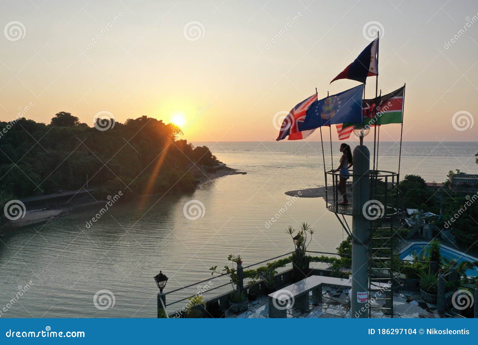 Tower Viewpoint San Juan Philippines Stock Photo - Image of traditional ...